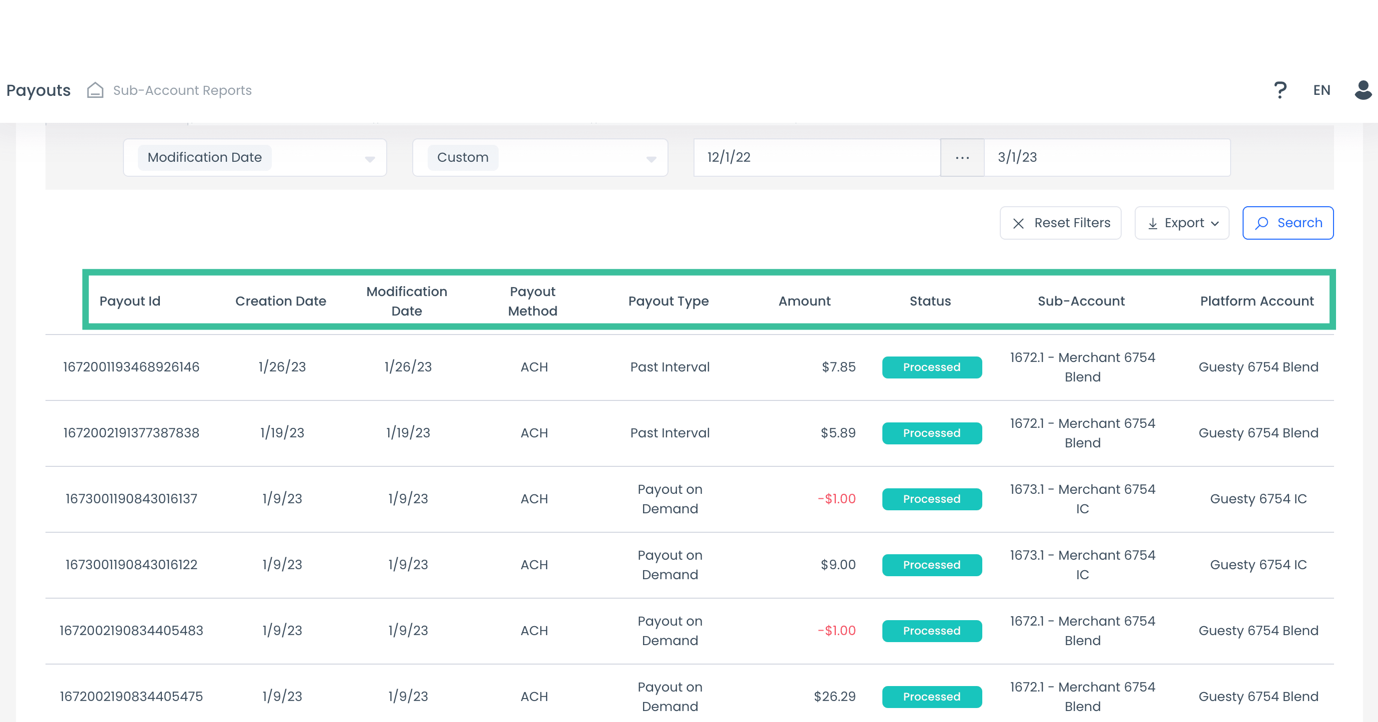 Using GuestyPay Payouts and Payouts Reconciliation reports – Guesty Help Center